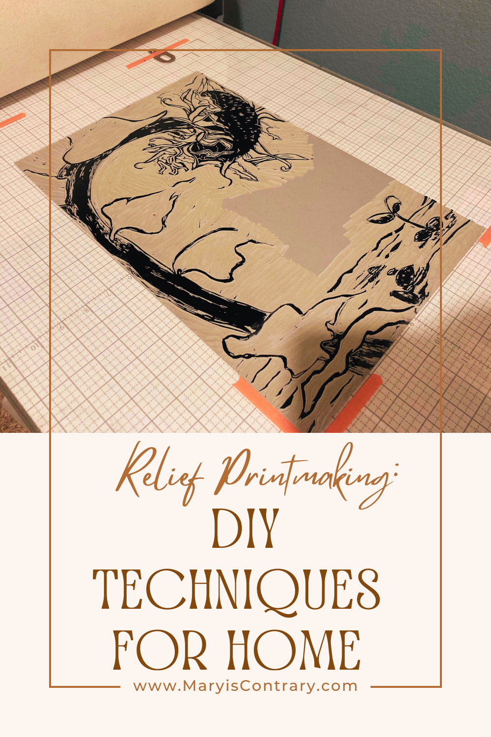Relief Printmaking: DIY Techniques for Home - Mary Is Contrary